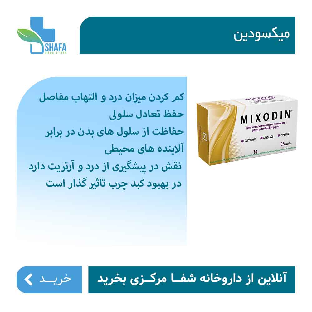 خرید و قیمت کپسول میکسودین هولیستیکا - داروخانه شفا مرکزی | Mixodin ...